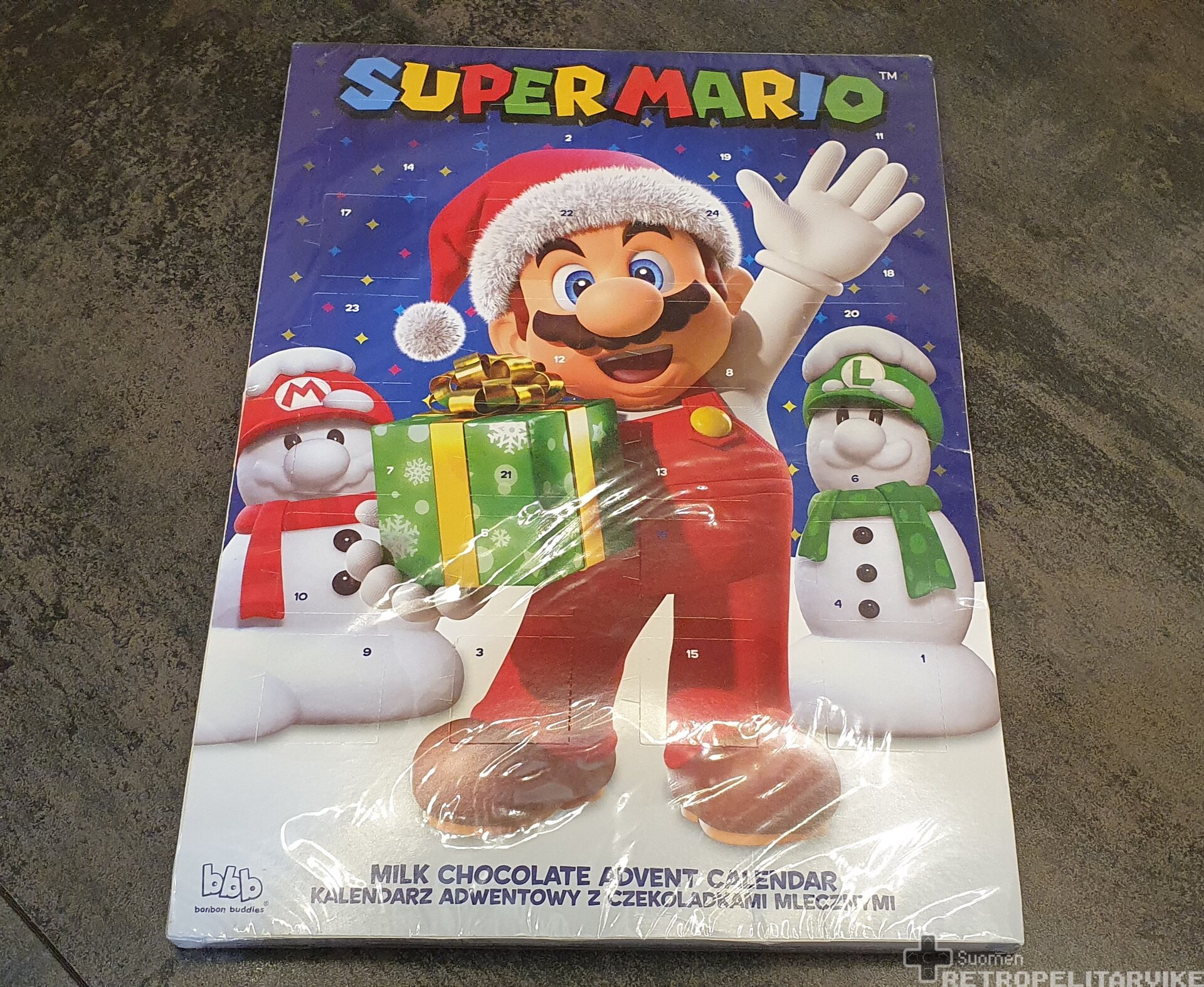 Super Mario joulukalenteri | Insamling | Suomen Retropelitarvike Svenska